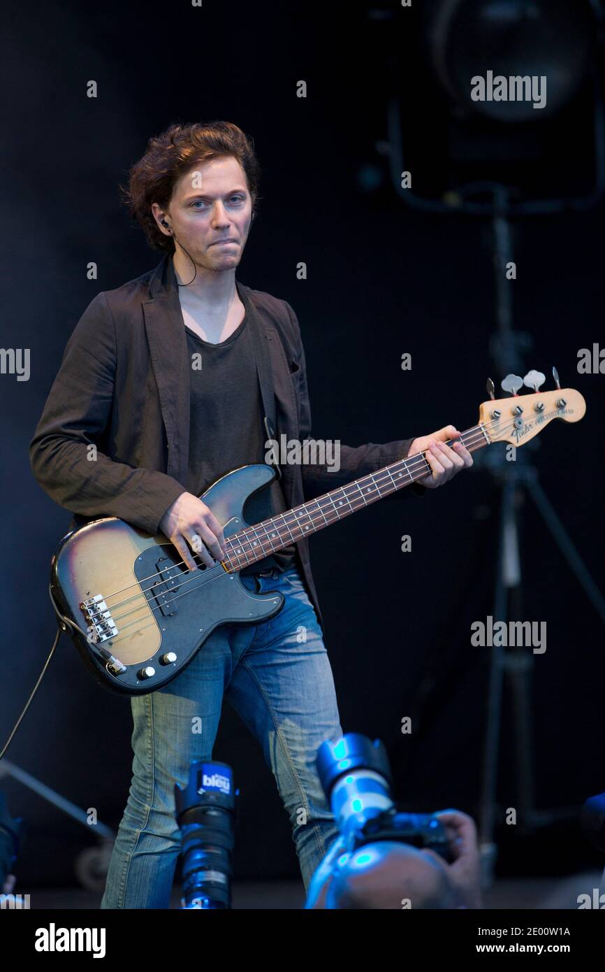 French singer Raphael (Raphael Haroche) performs at Theatre de Verdure ...
