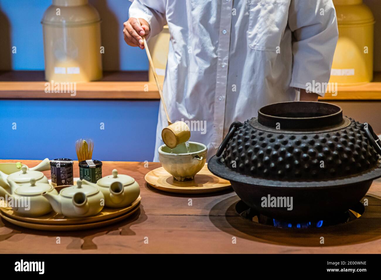 Tasting in Green Tea Shop in Shizuoka, Japan Stock Photo - Alamy