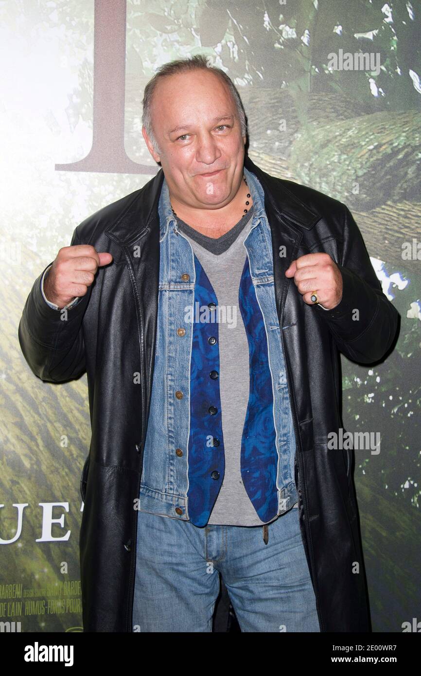 Franck Tiozzo attending the premiere for the film Il Etait Une Foret ...