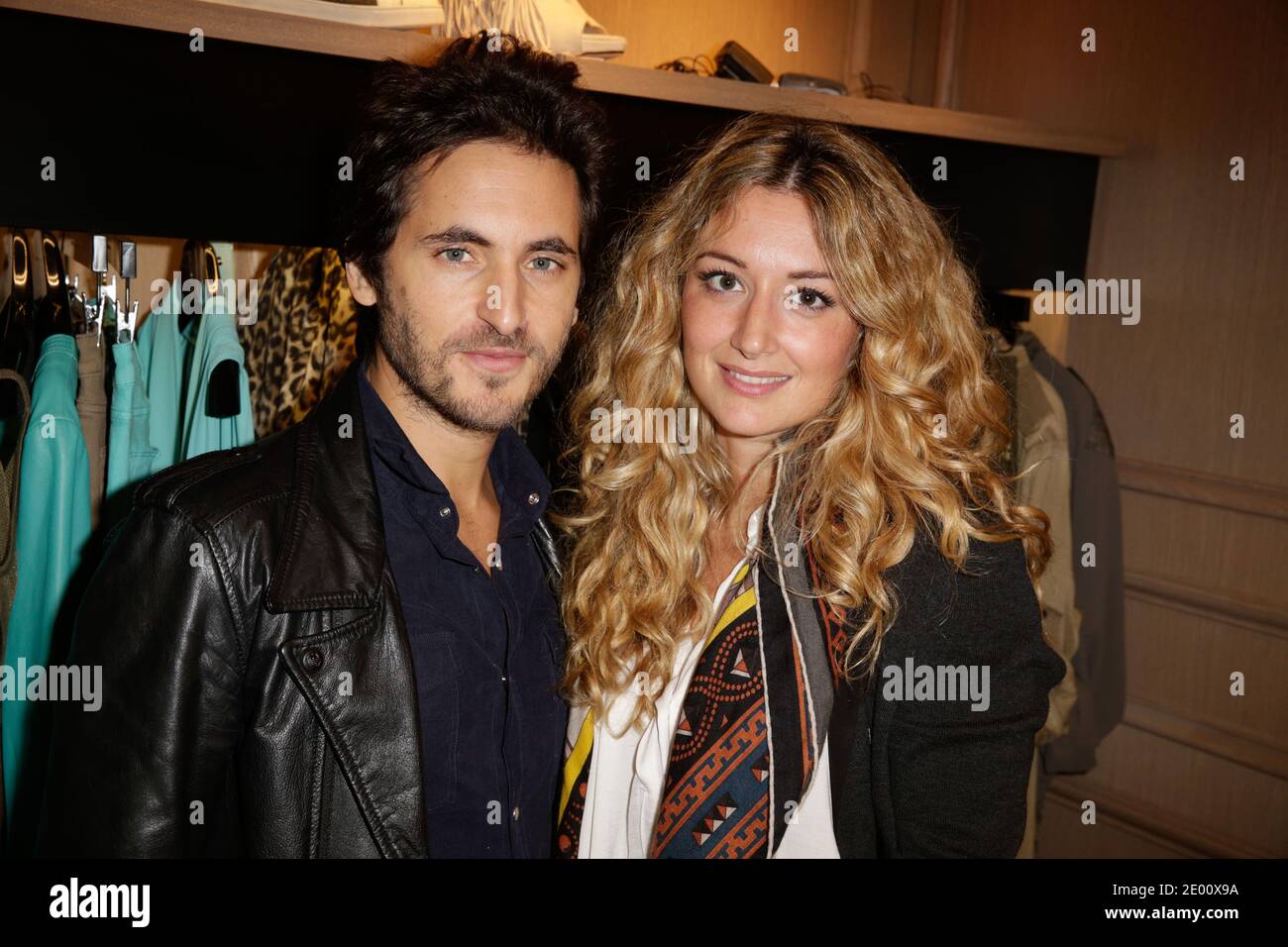 Mickael Miro and his wife attending the Hotel Particulier Store Opening ...