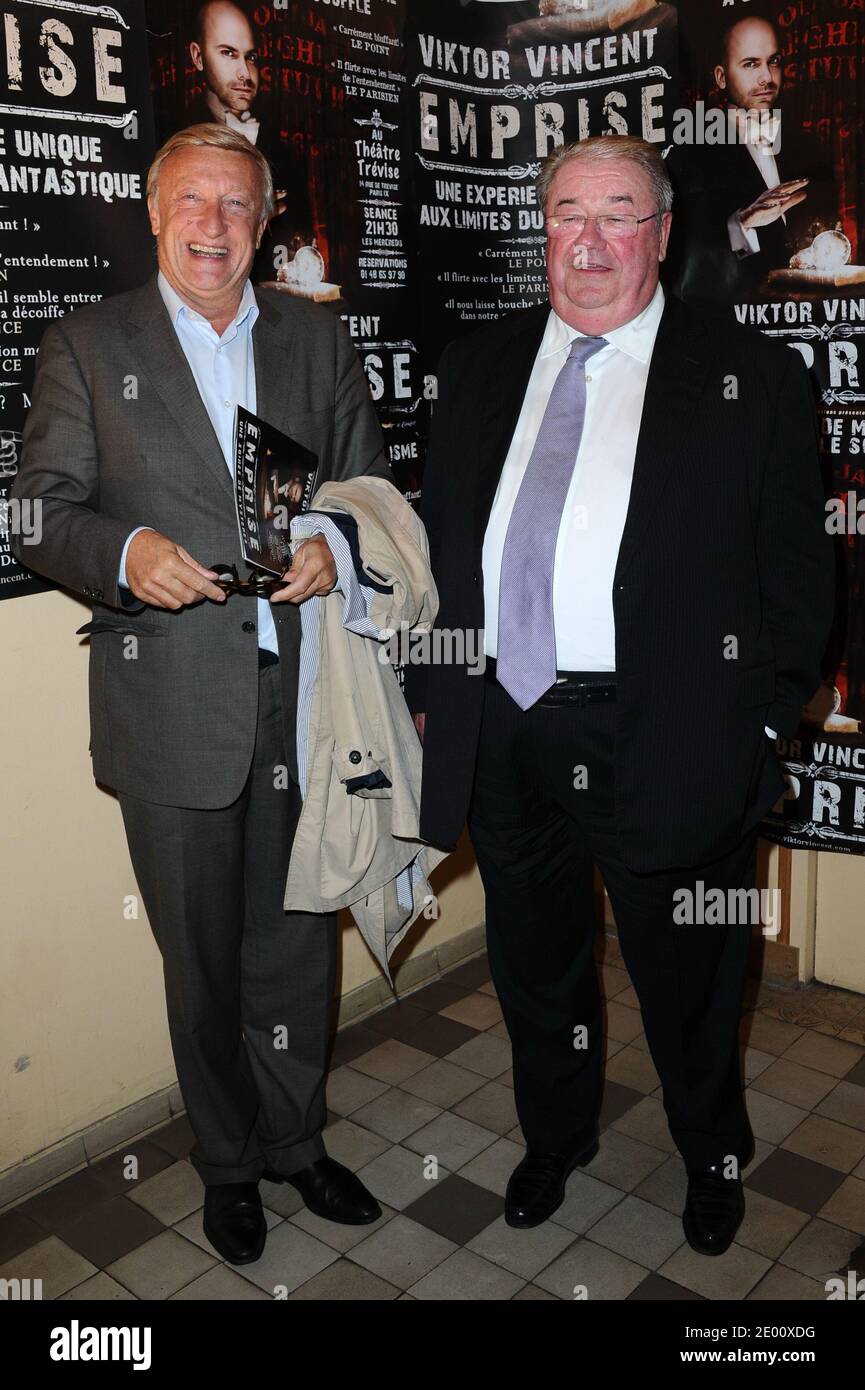 Olivier Lejeune and Daniel Vaillant attending the 'Le Mentaliste' last ...