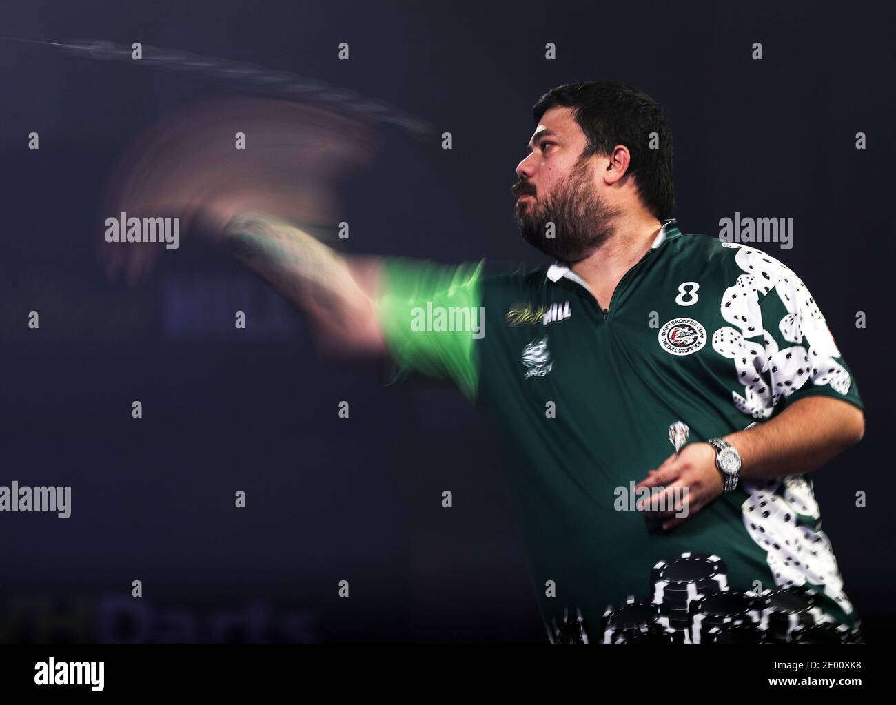 Danny Baggish in action during day eleven of the William Hill World ...