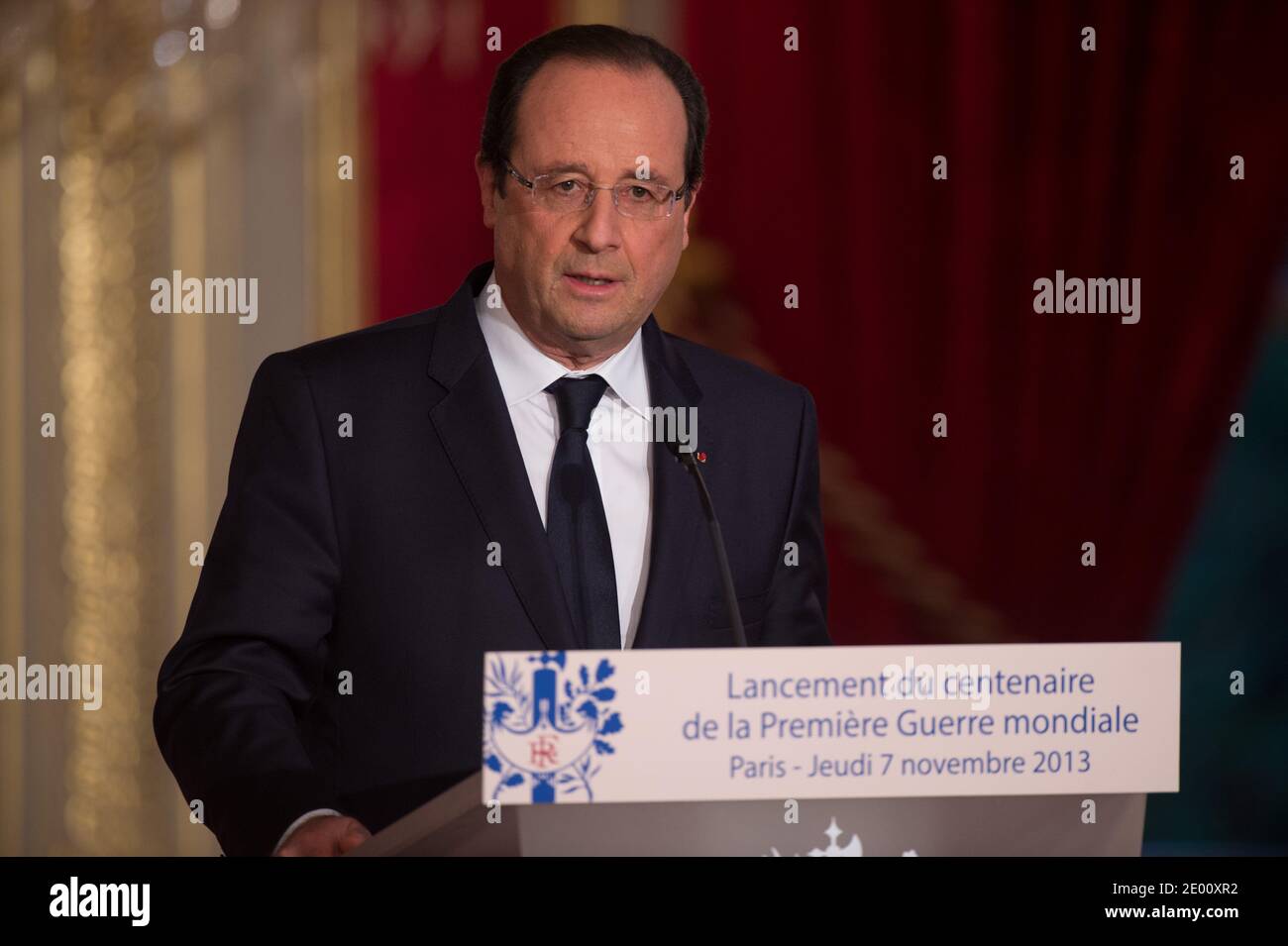 French President delivers his speech to launch the First World War ...