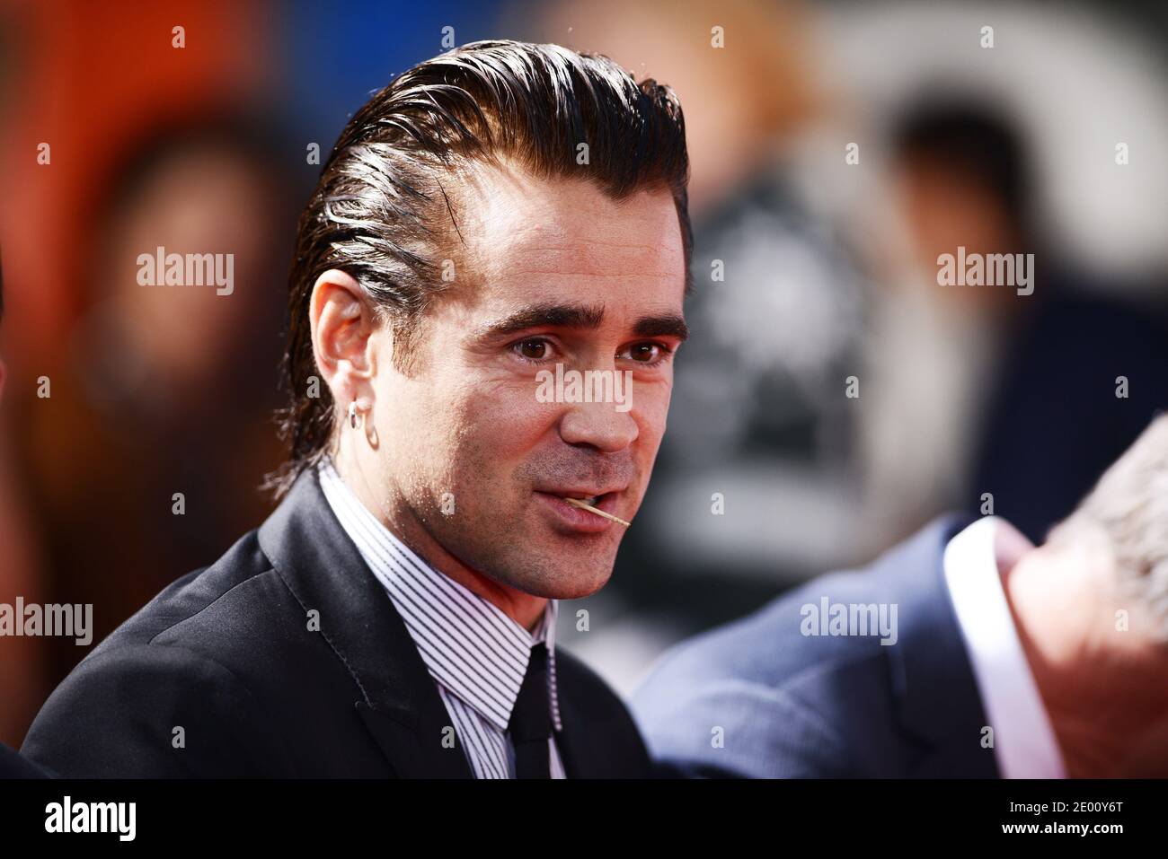 Colin Farrell attends a ceremony immortalizing Emma Thompson with a ...