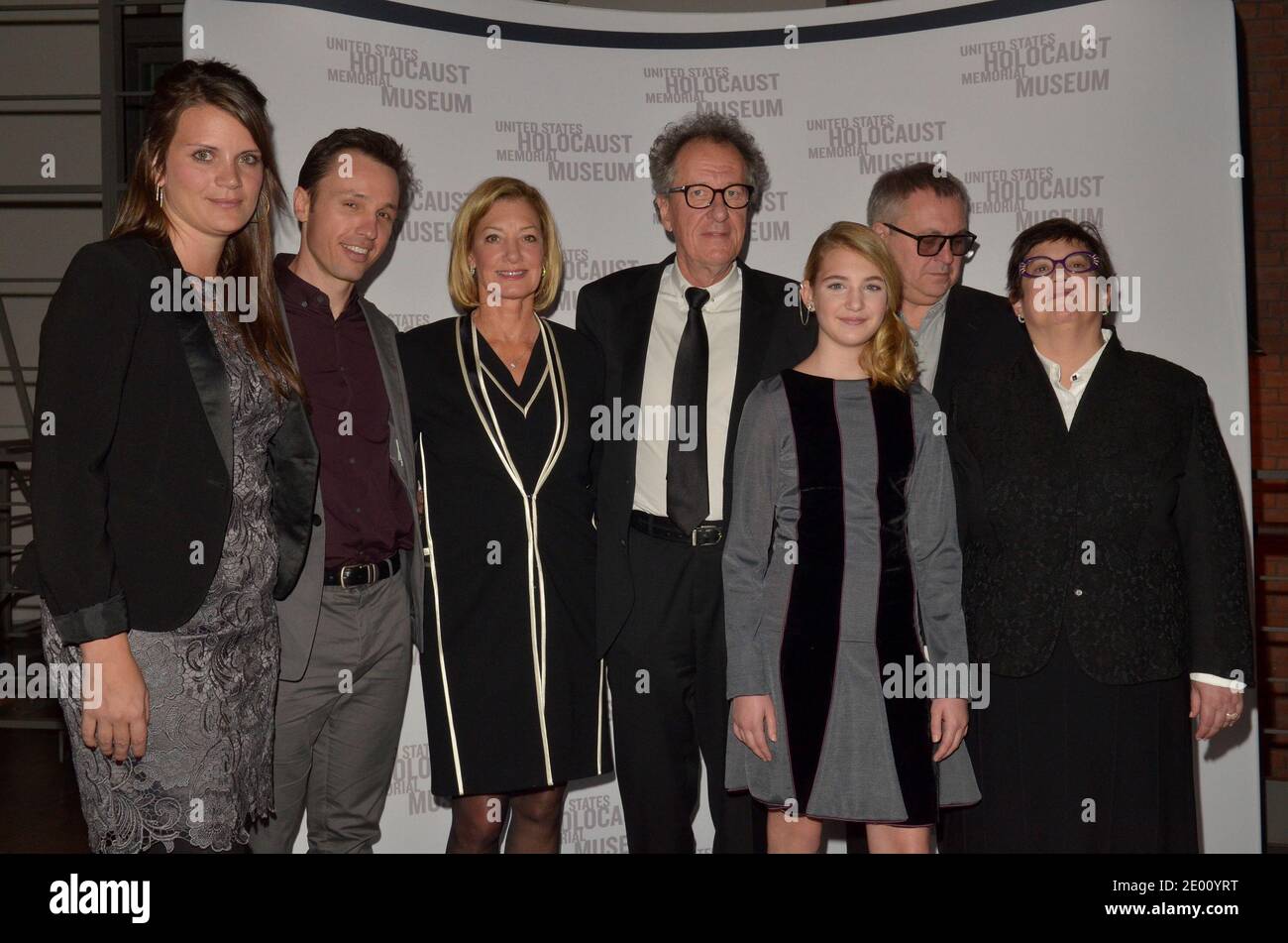 Cast and crew attend the premiere of 'The Book Thief,' at the United ...