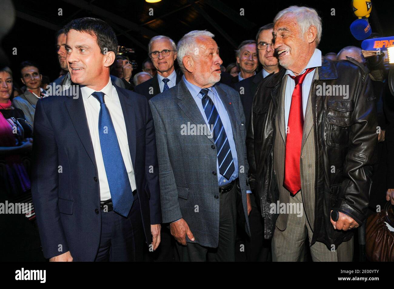 Interior Minister Manuel Valls, Former Paris Police chief Robert ...