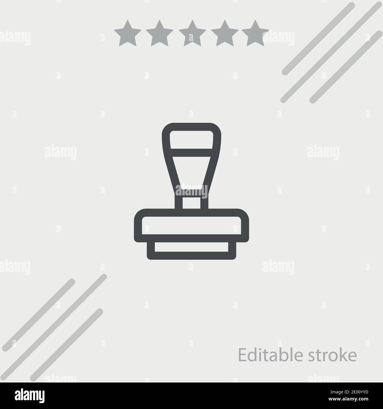 stamp vector icon modern simple vector illustration Stock Vector Image ...