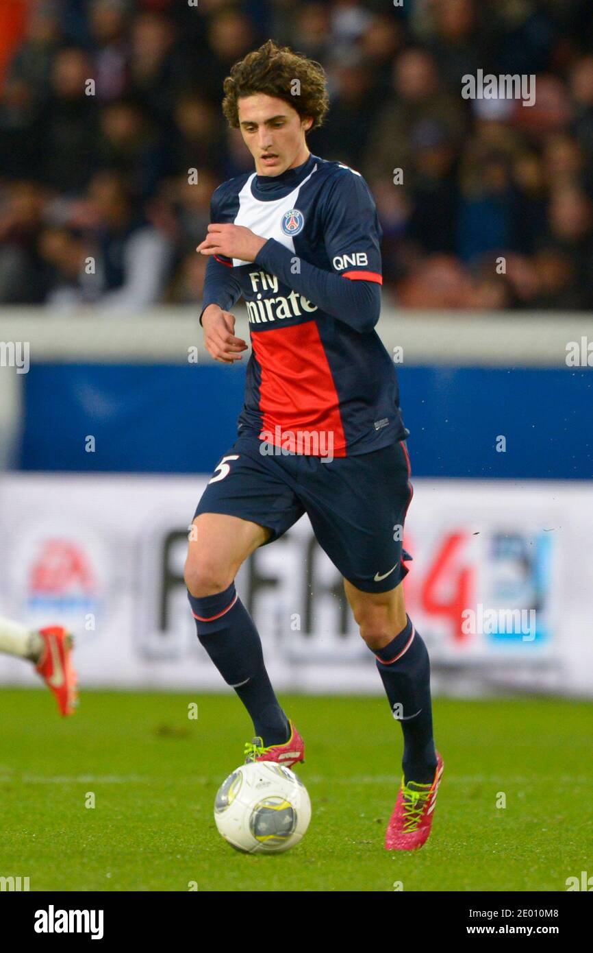 PSG's Adrien Rabiot during the French First League soccer match, Paris ...
