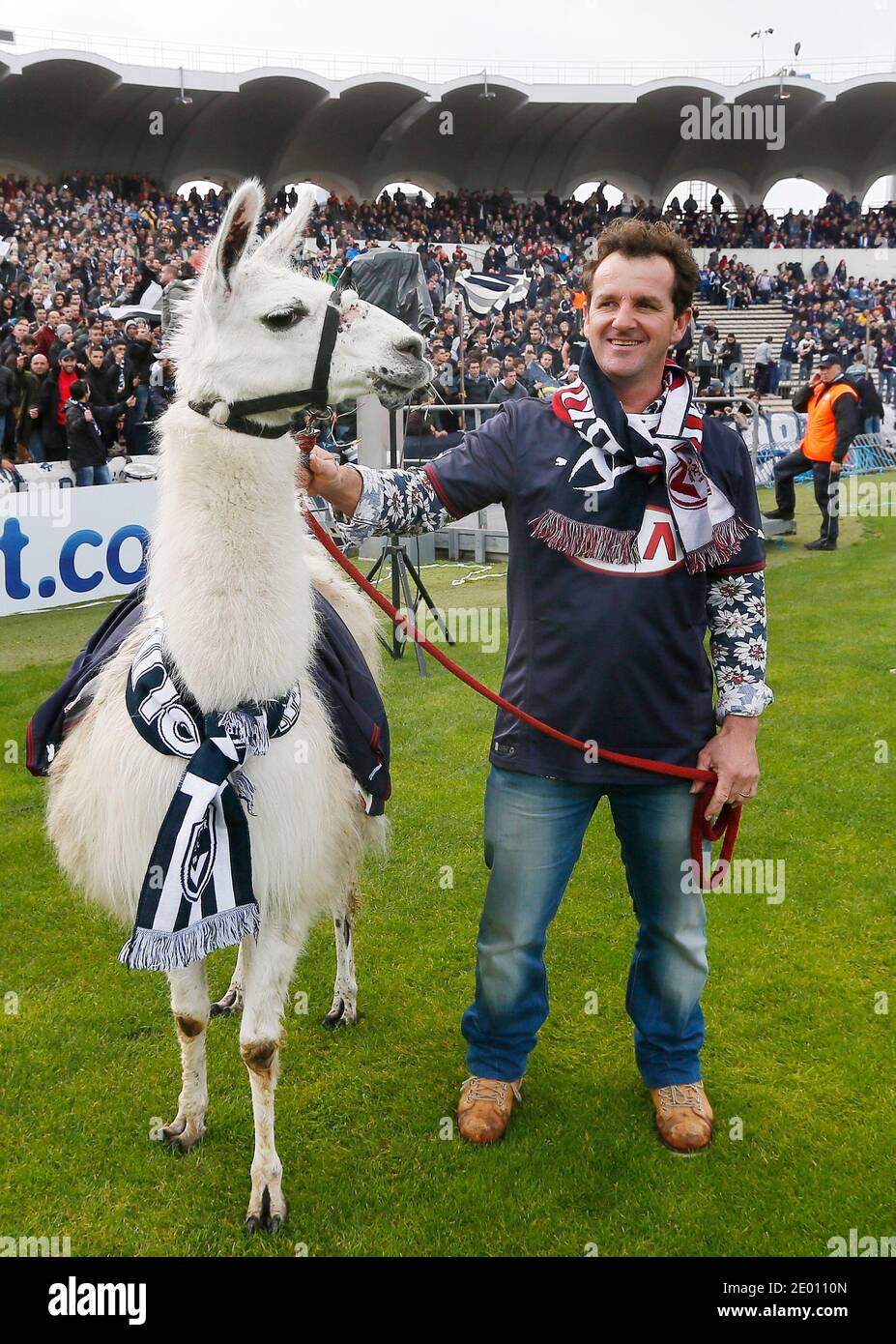 The famous Llama 'Serge Le Lama', the circus director John Beautour and ...