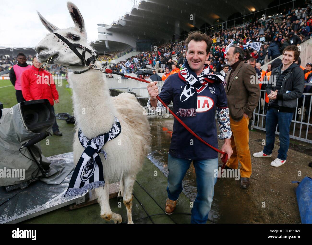 The famous Llama 'Serge Le Lama', the circus director John Beautour and ...