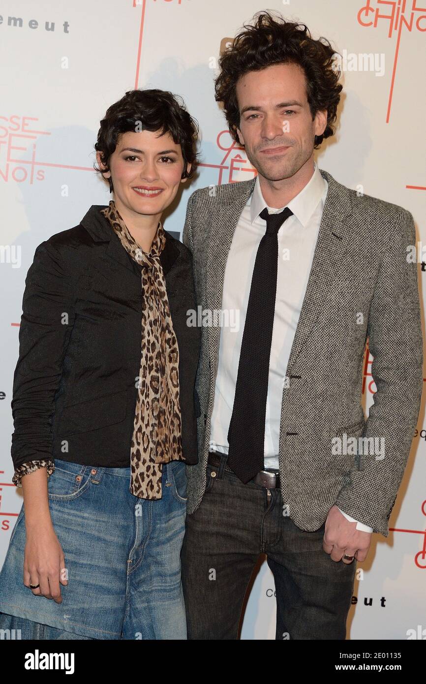 Audrey Tautou and Romain Duris attending the premiere of 'Casse-Tete ...