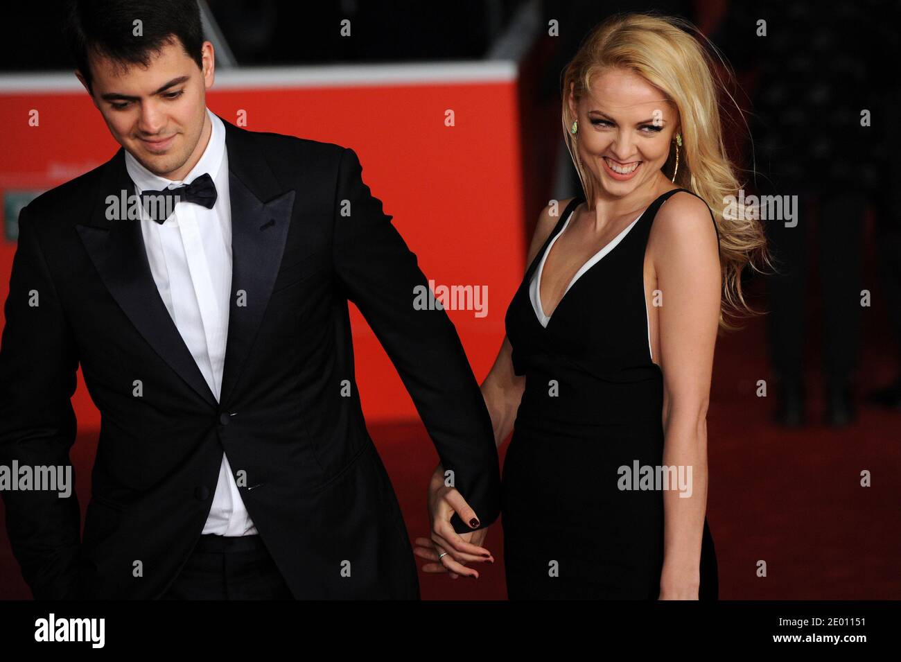 Russian actress Yanina Studilina and Ukrainian producer Alexander ...