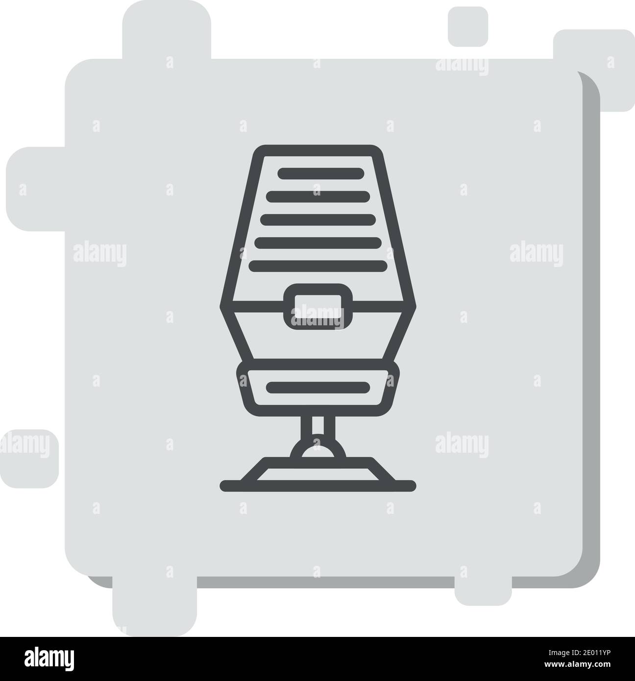 microphone vector icon modern simple vector illustration Stock Vector ...