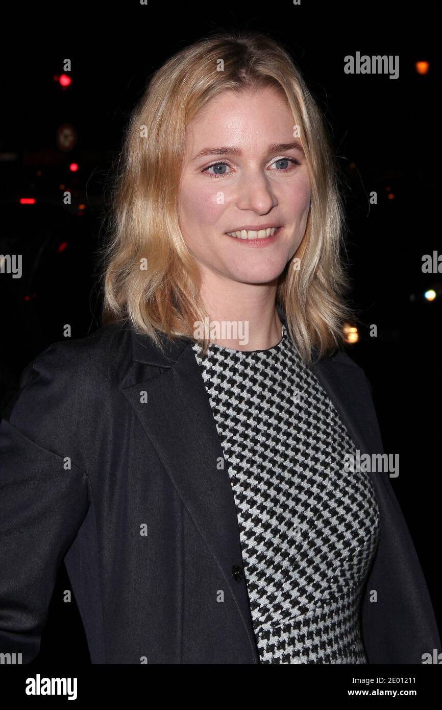 Natacha Regnier arriving for a preview of the exhibition Miss Dior held ...