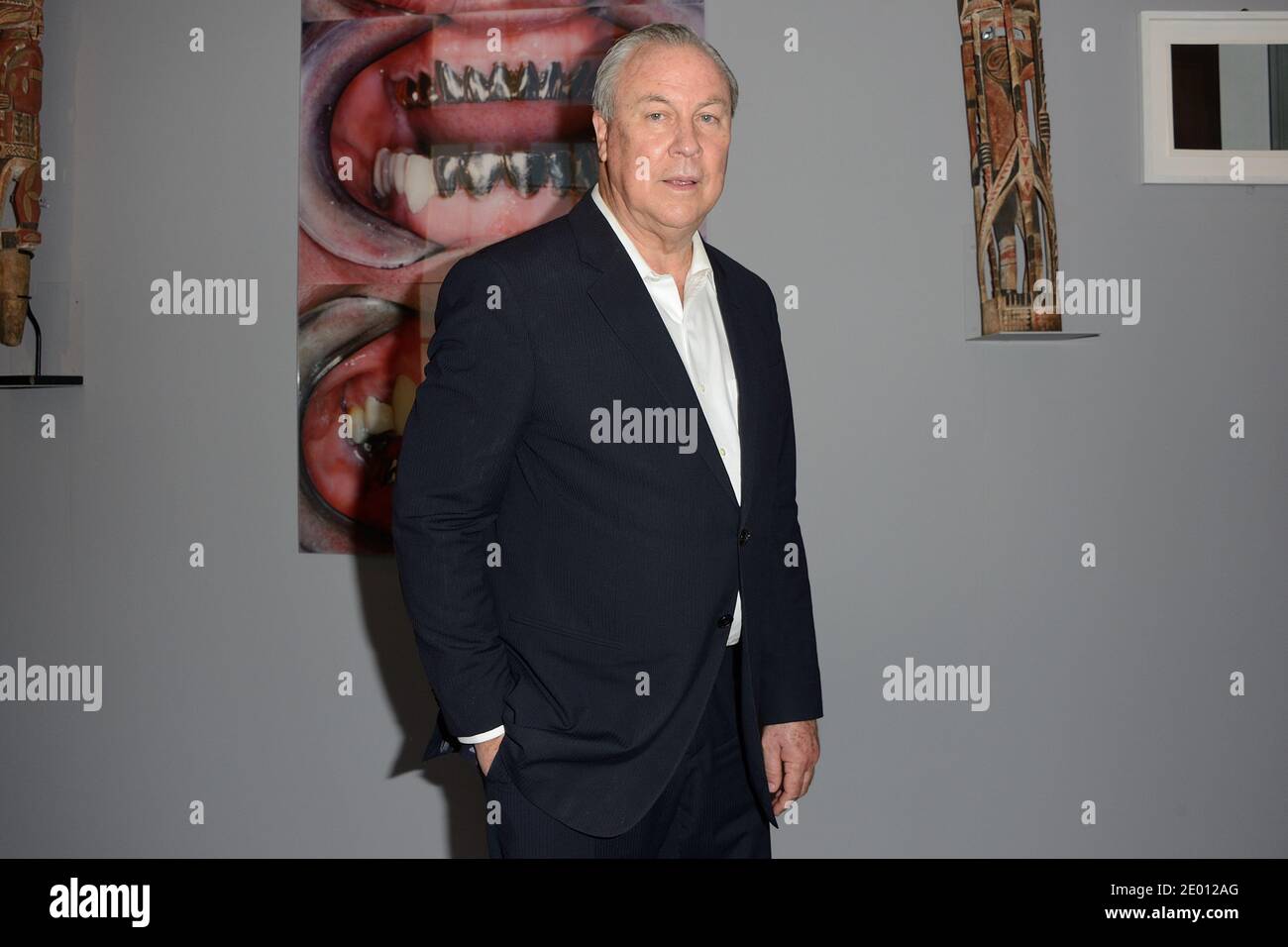 American artist Robert Wilson attending the opening of his exhibition ...
