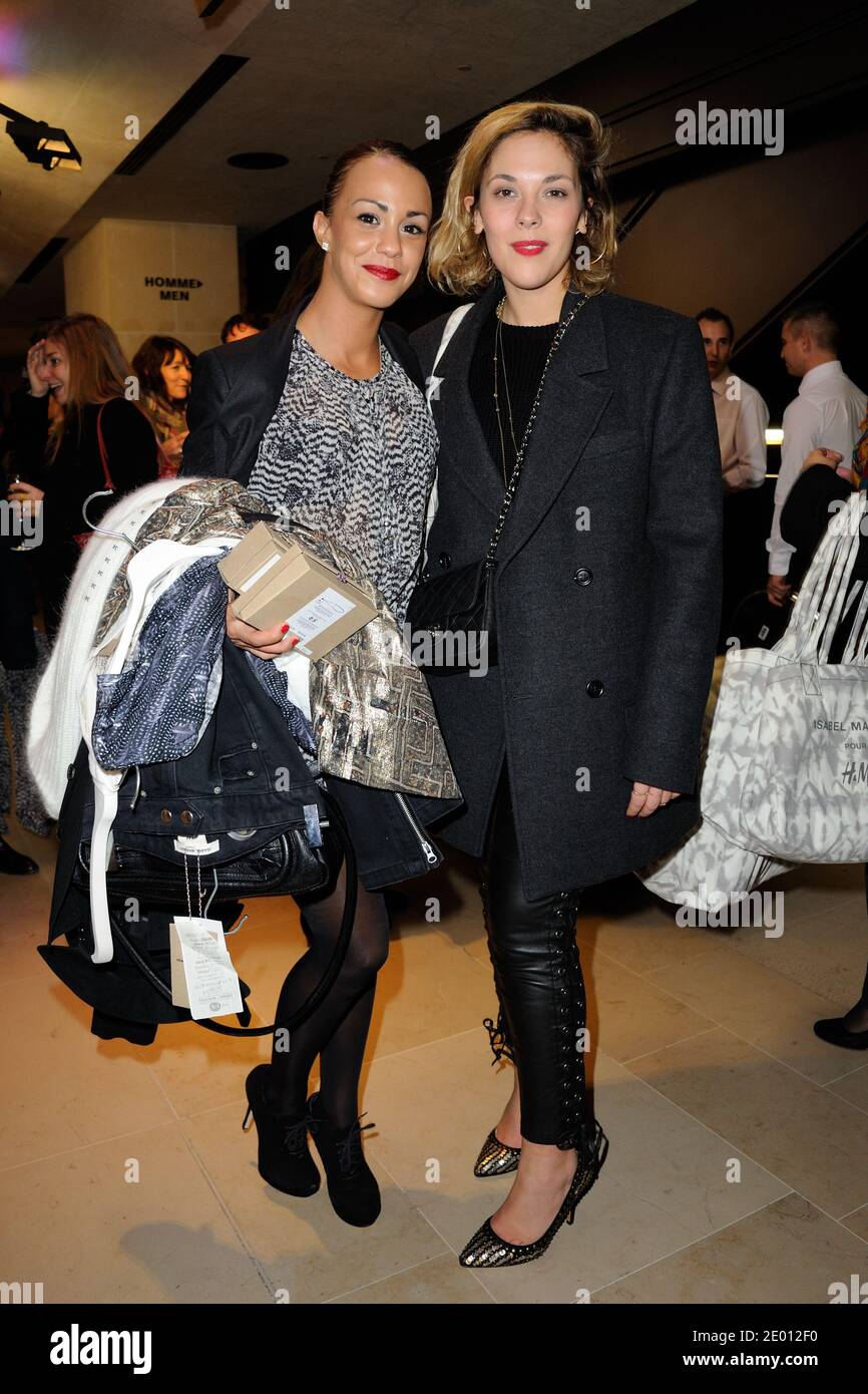 Alysson Paradis and Alice Belaidi attending the Isabel Marant Pour H&M ...