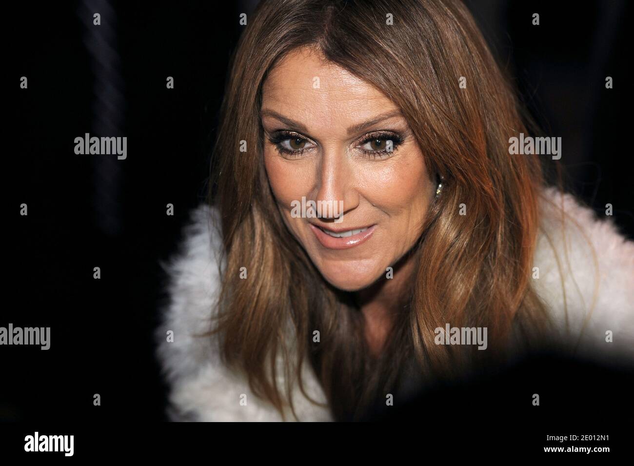 French-Canadian singer Celine Dion is seen leaving the Hotel Royal ...