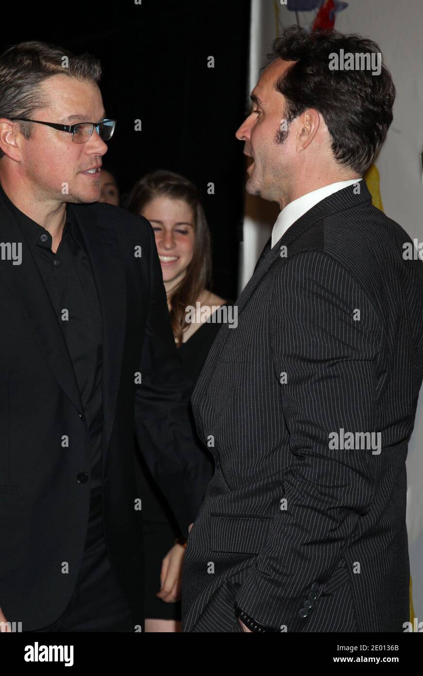Matt Damon and Jason Patric attending the 'Stand Up For Gus' benefit ...