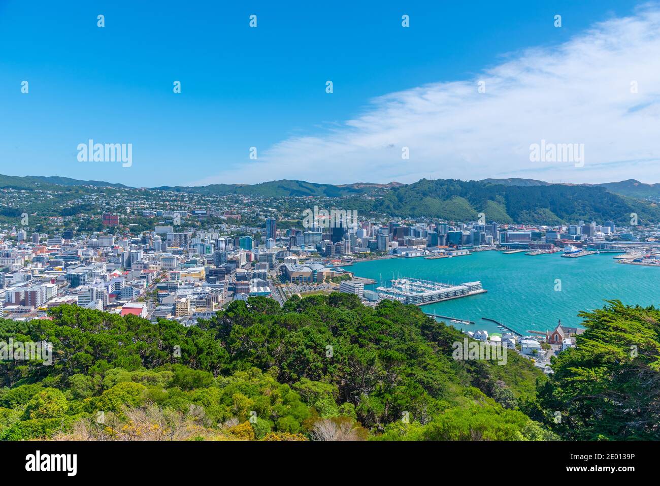 Aerial view of Wellington, New Zealand Stock Photo - Alamy
