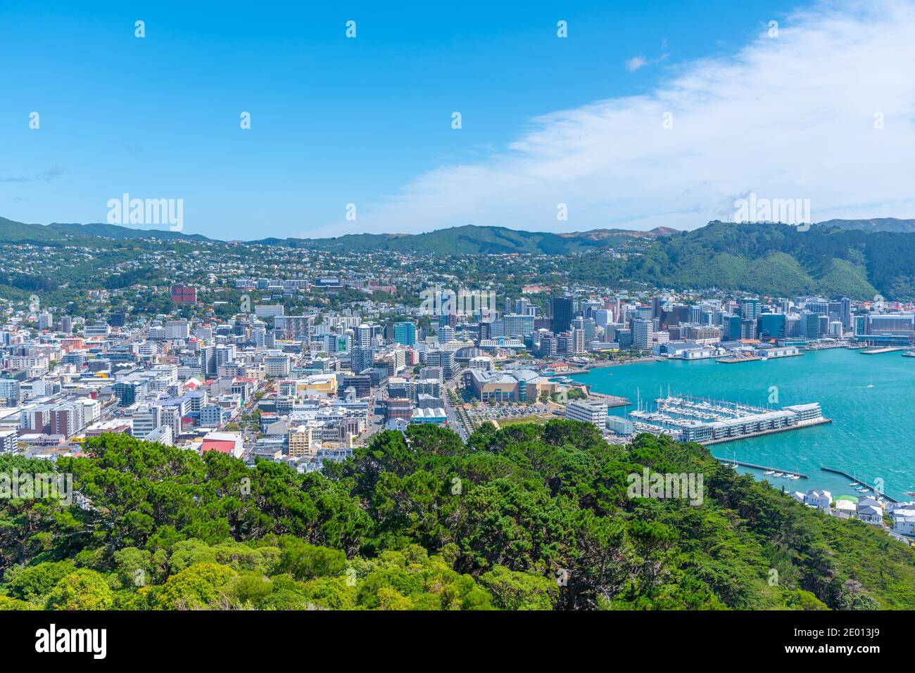 Aerial view of Wellington, New Zealand Stock Photo - Alamy