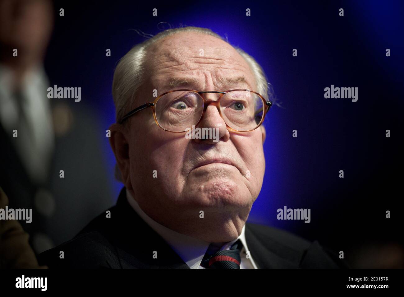 Far-right National Front's (FN) honour president Jean-Marie Le Pen ...