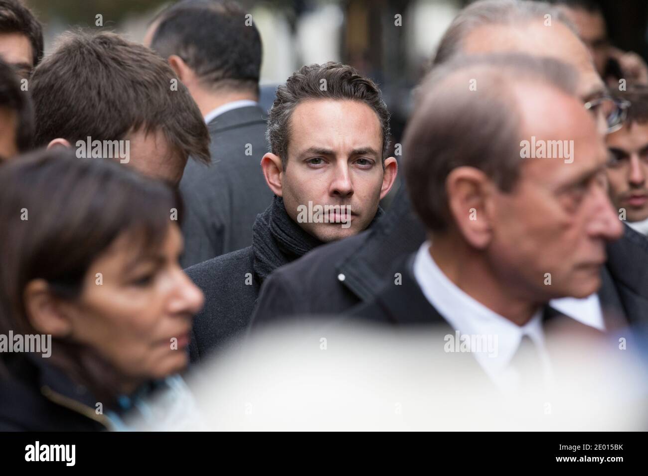 Ian Brossat is pictured outside the headquarters of french daily ...