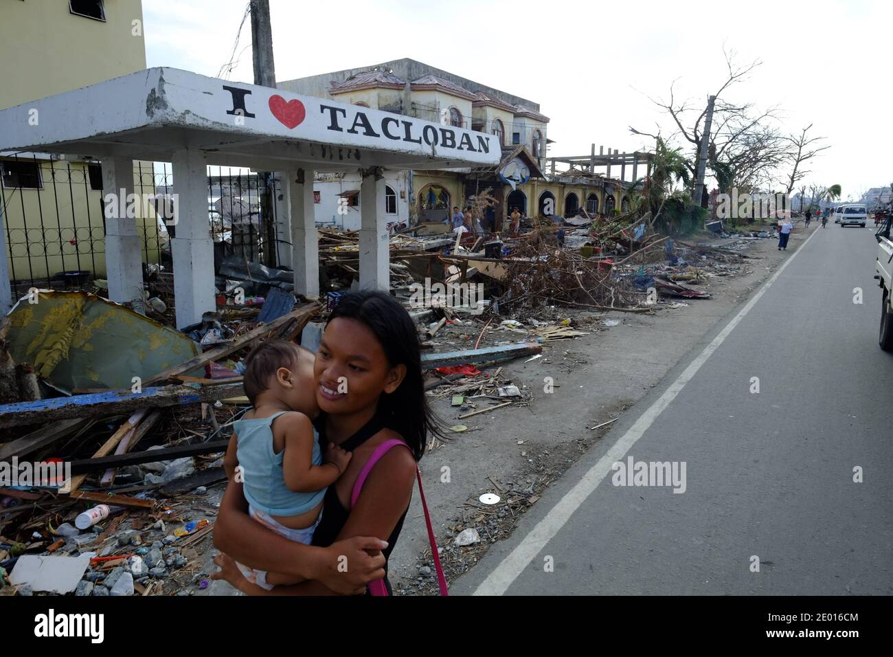 A view of Tacloban city in Philippines aftermath the super typhoon Haiyan on November 17, 2013 ...