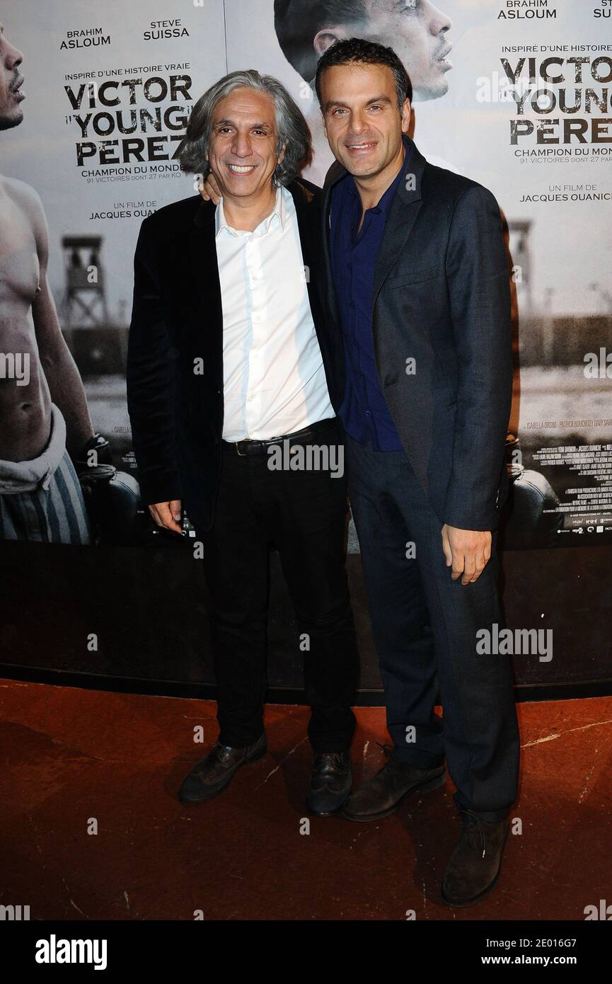 Jacques Ouaniche and Steve Suissa attending the 'Victor Young Perez ...