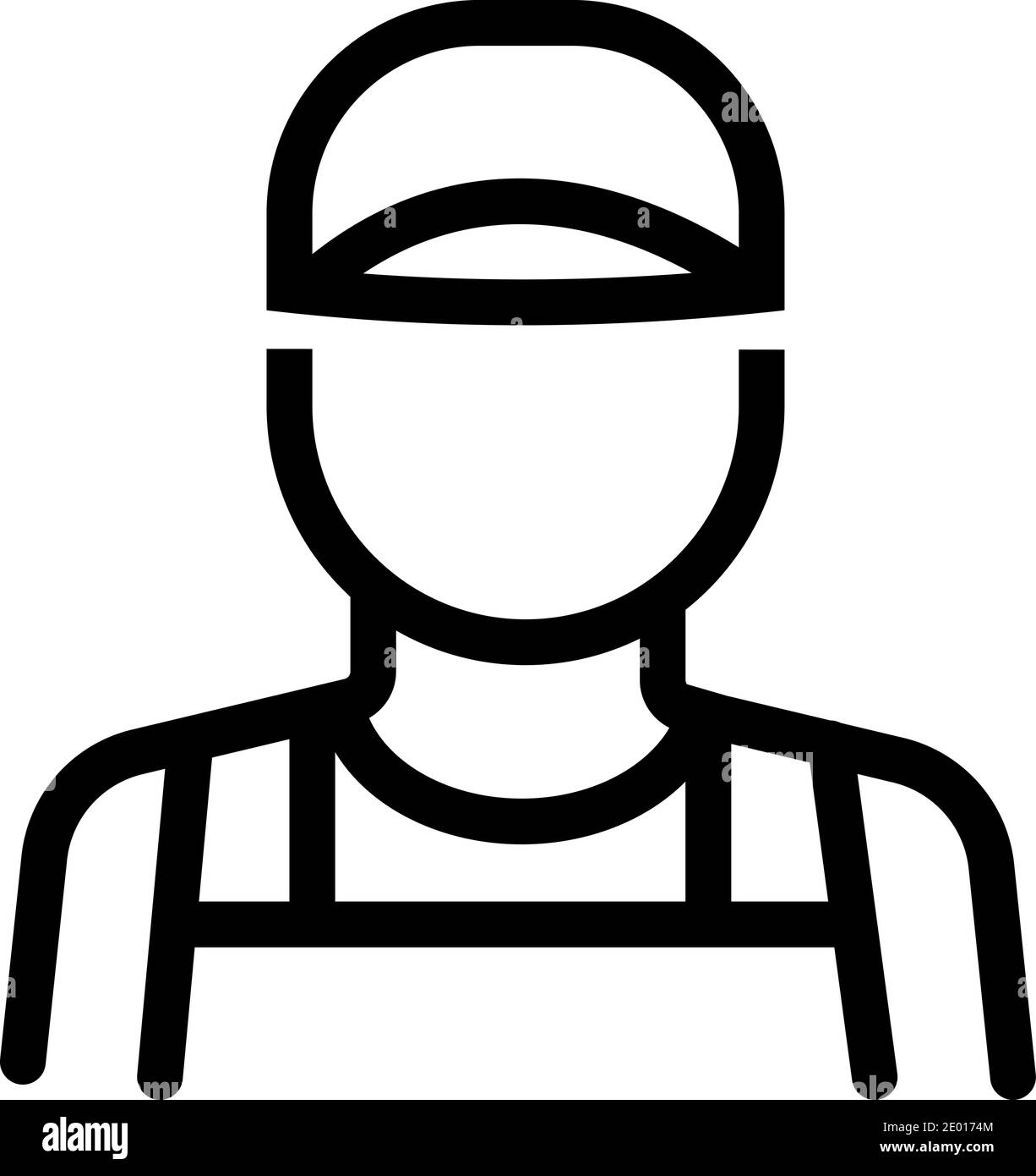 farmer grower outline icon Stock Vector Image & Art - Alamy