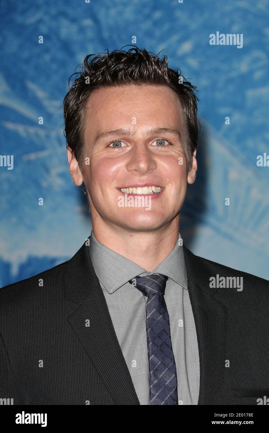 Jonathan Groff arrives at the premiere for the film Frozen held at The ...