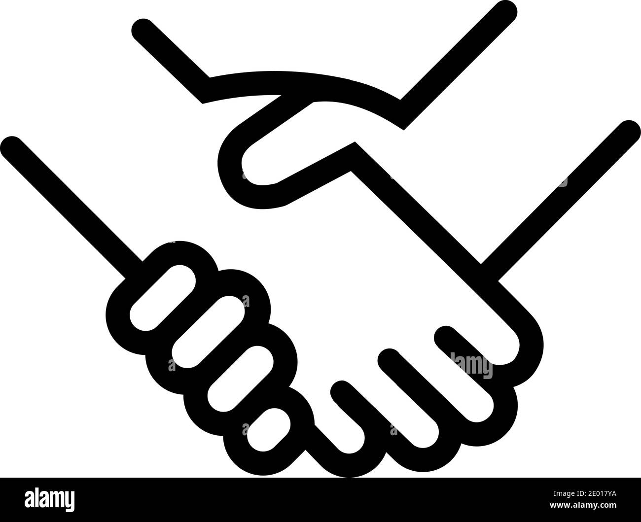 handshake greeting partnership outline icon Stock Vector Image & Art ...