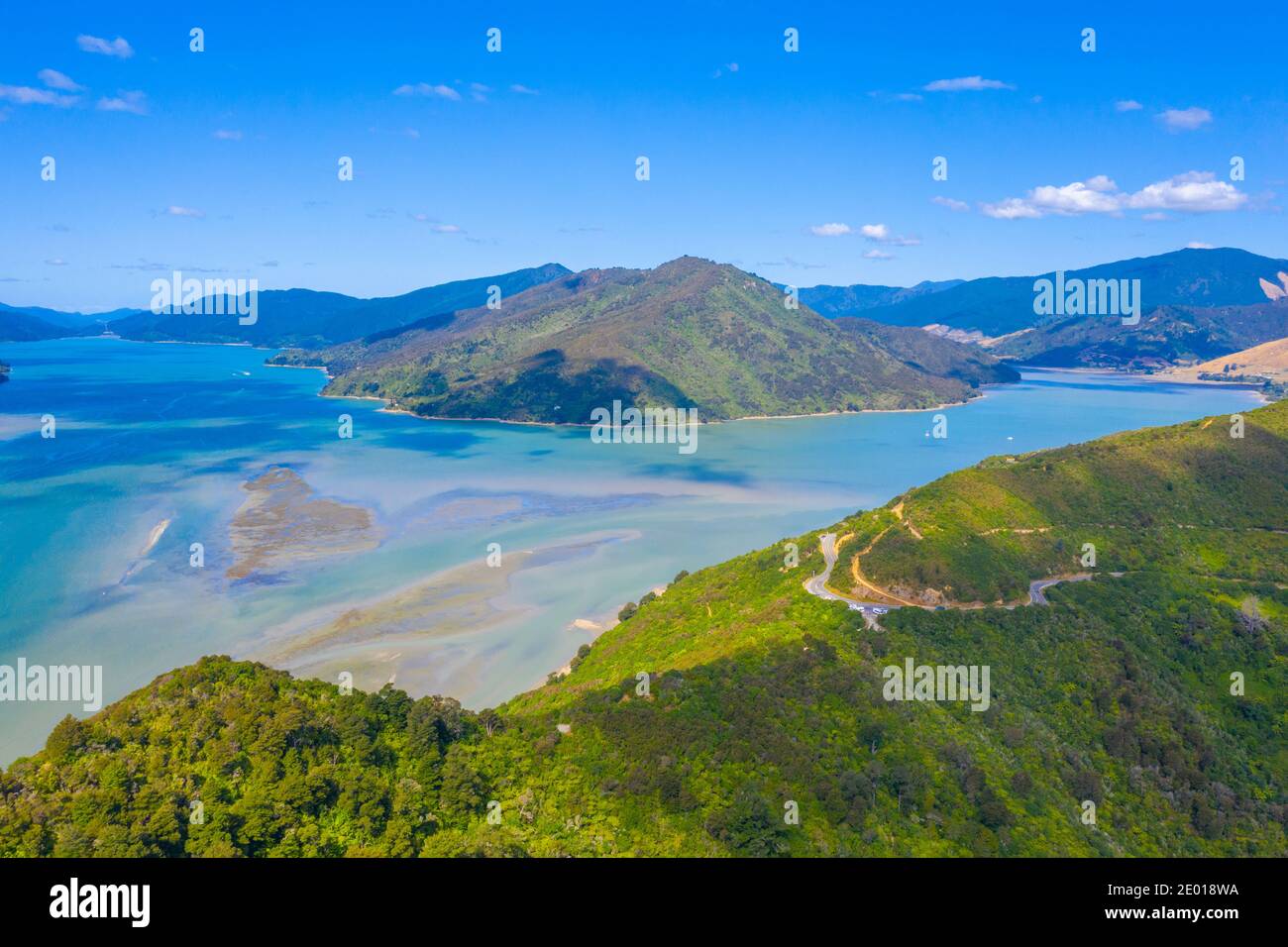 Pelorus sound in New Zealand Stock Photo - Alamy