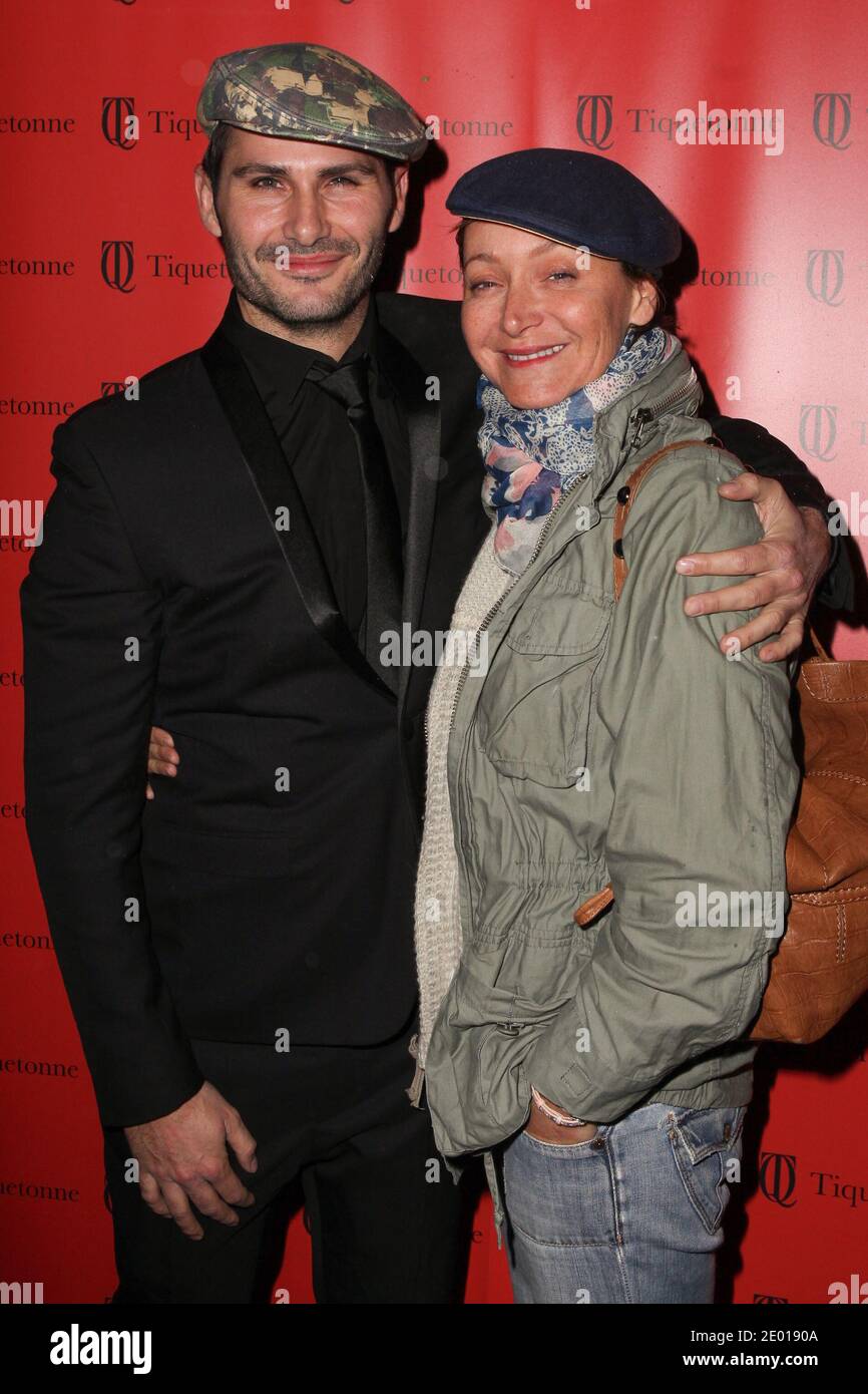 Frederic Vilches and Julie Ferrier attending the Tiquetonne launch ...