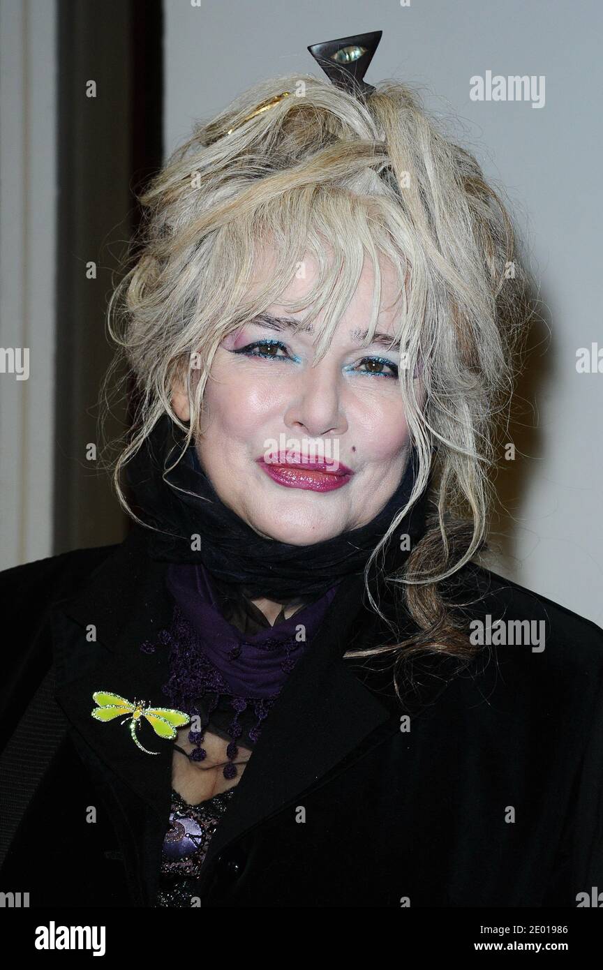 Armande Altai attending the launch of the book Le Dictionnaire ...