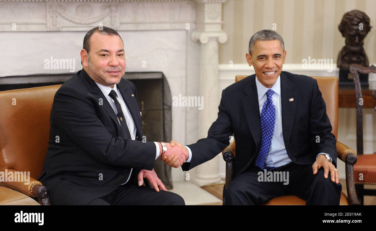 US President Barack Obama holds a bilateral meeting with King Mohammed ...