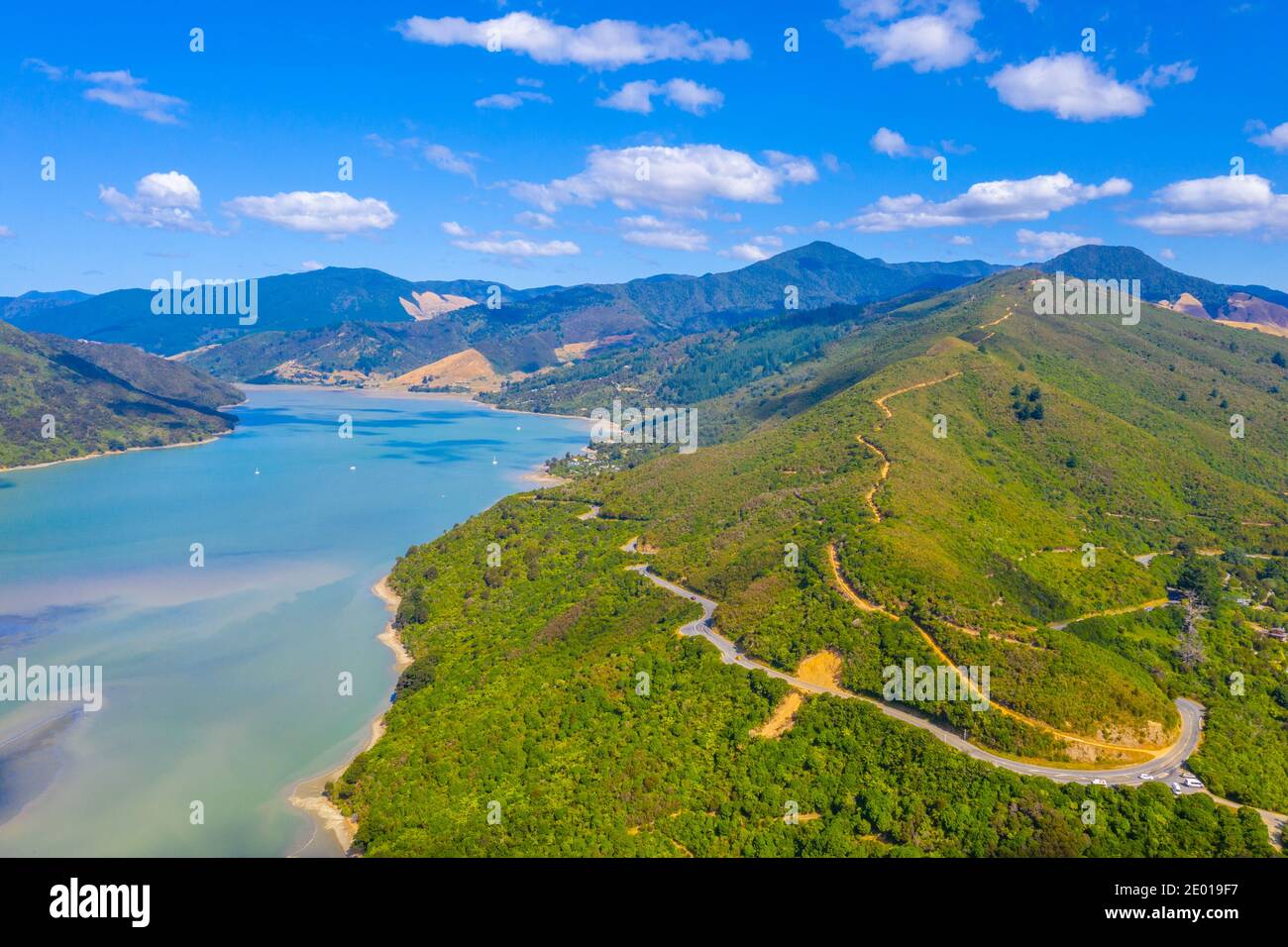Pelorus sound in New Zealand Stock Photo - Alamy