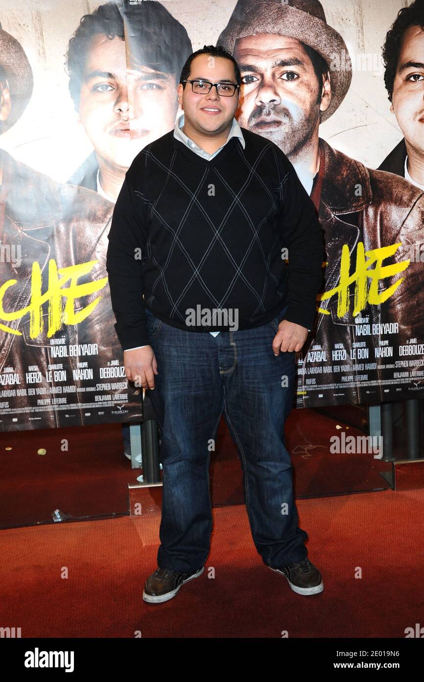 M'Barek Belkouk arriving to the premiere of the film La Marche held at ...