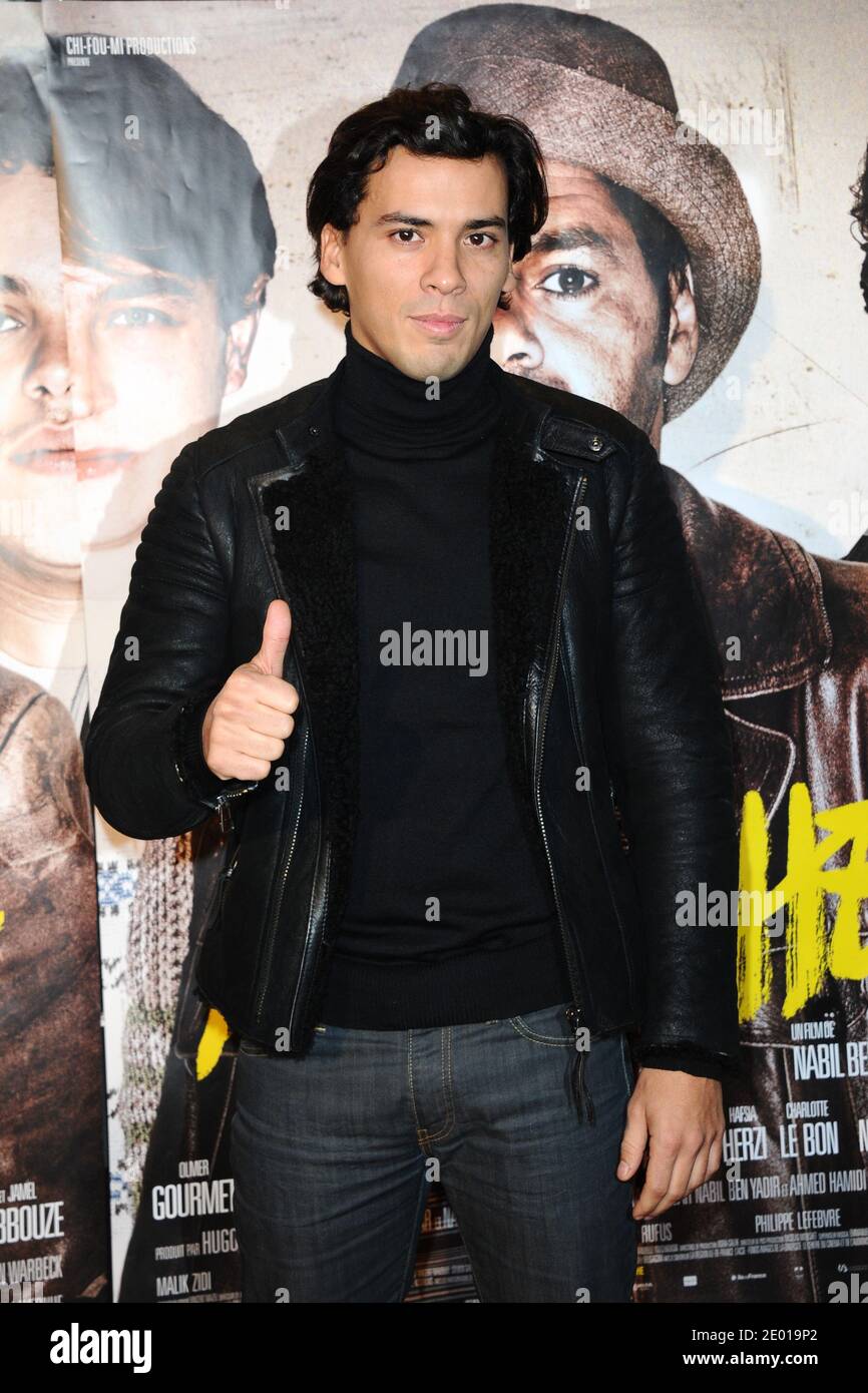 Tewfik Jallab arriving to the premiere of the film La Marche held at ...