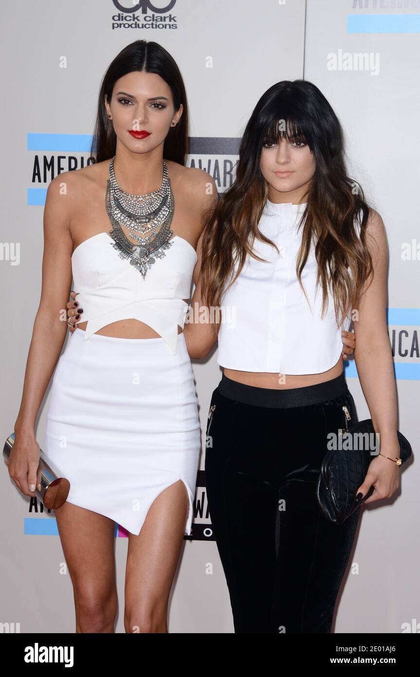 Kendall Jenner and Kylie Jenner attend the 2013 American Music Awards ...