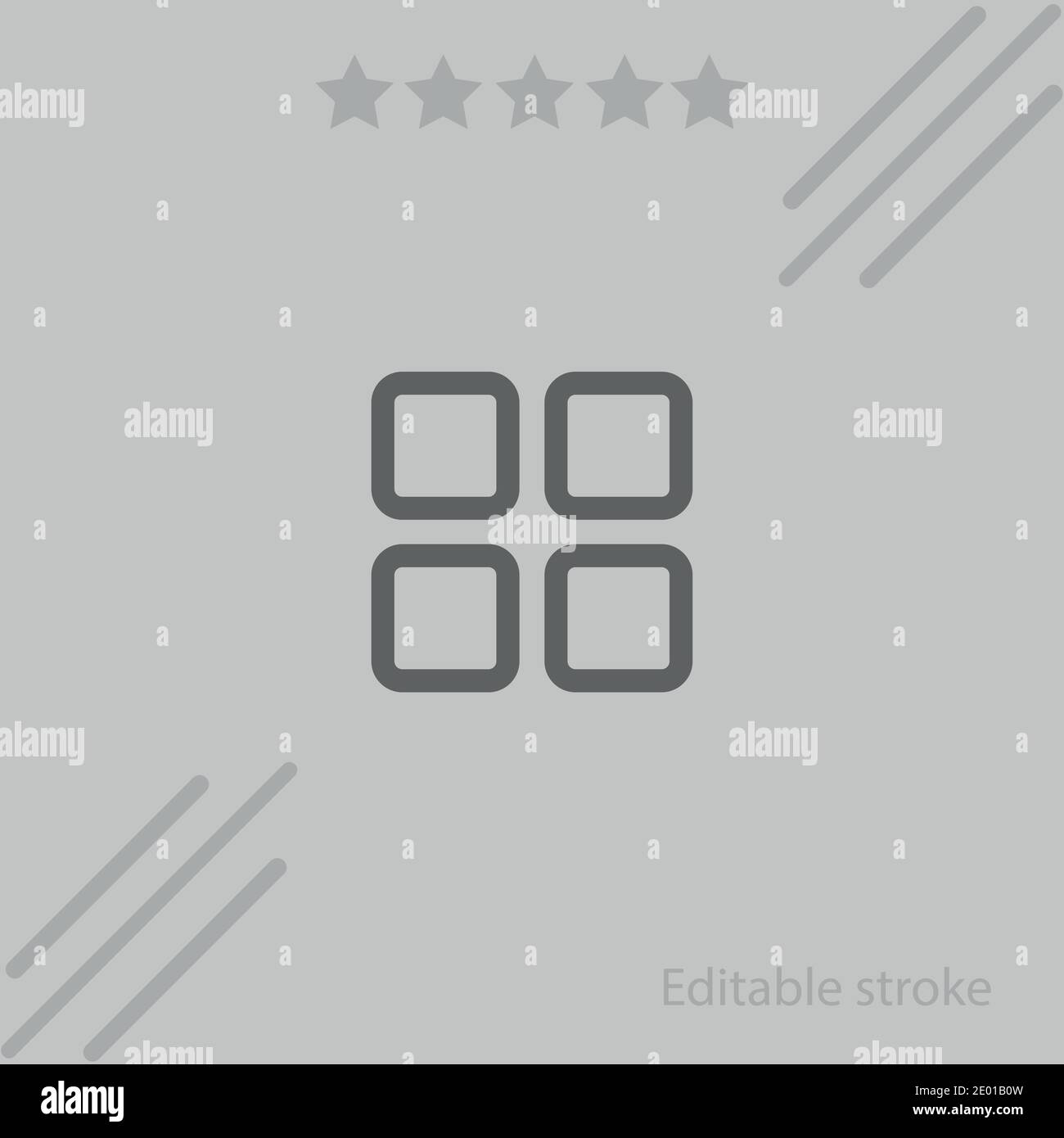 four squares button of view options vector icon modern simple vector ...