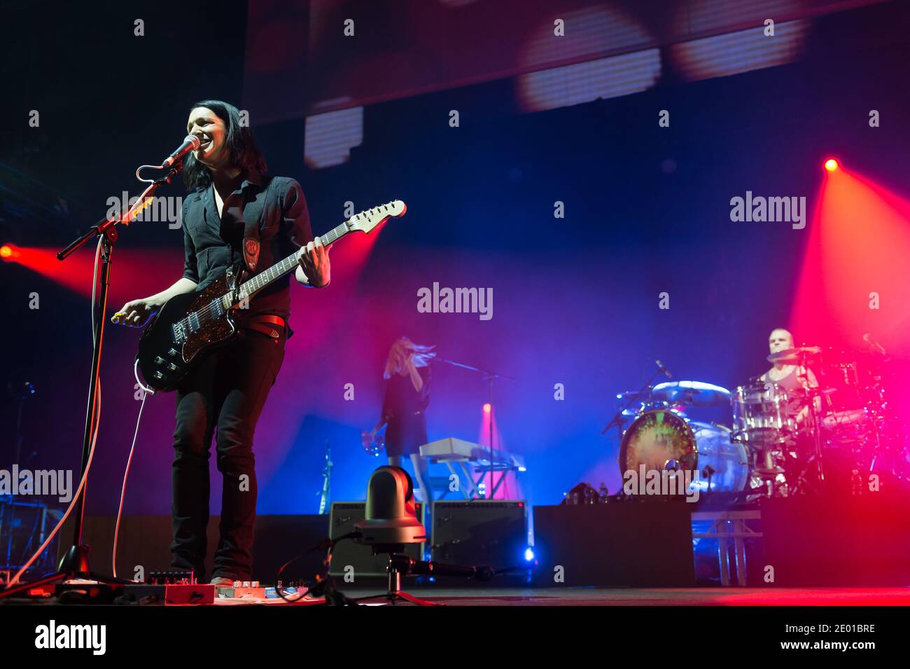 Placebo performs in concert at the Hallenstadion of Zurich, Zurich ...