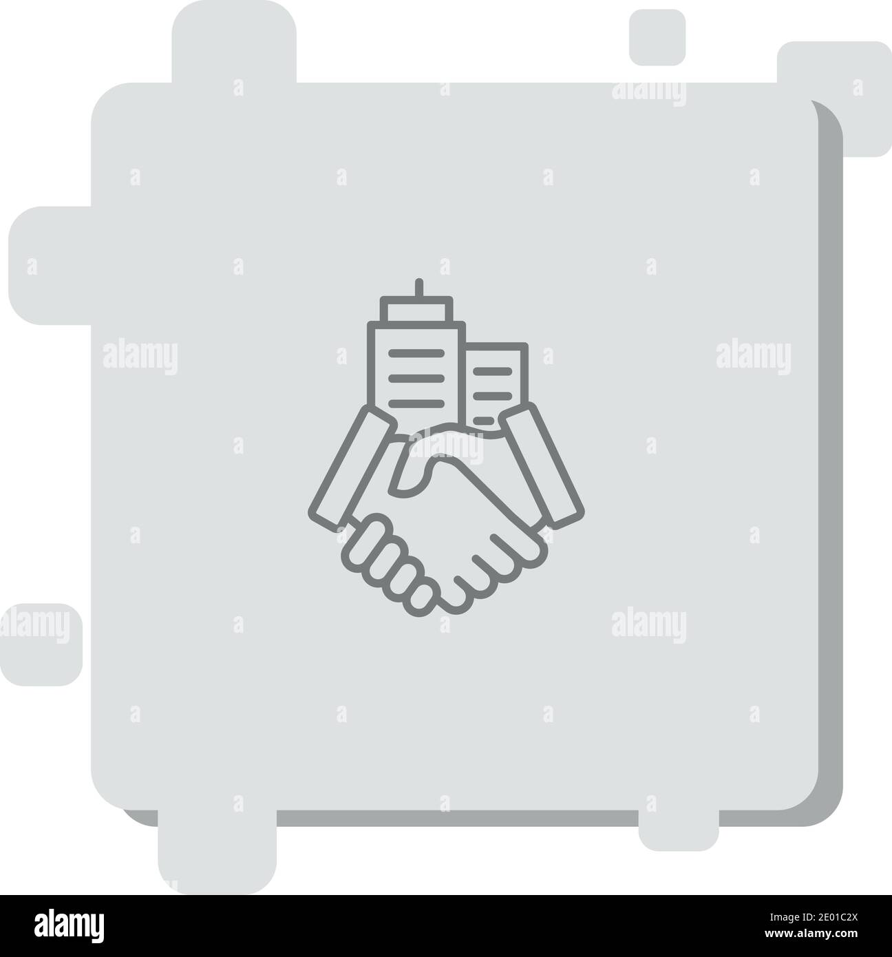 hand shake vector icon modern simple vector illustration Stock Vector ...
