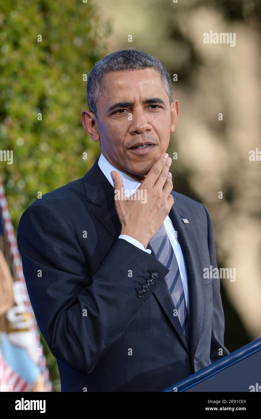 US President Barack Obama speaks on the economy at DreamWorks Animation ...