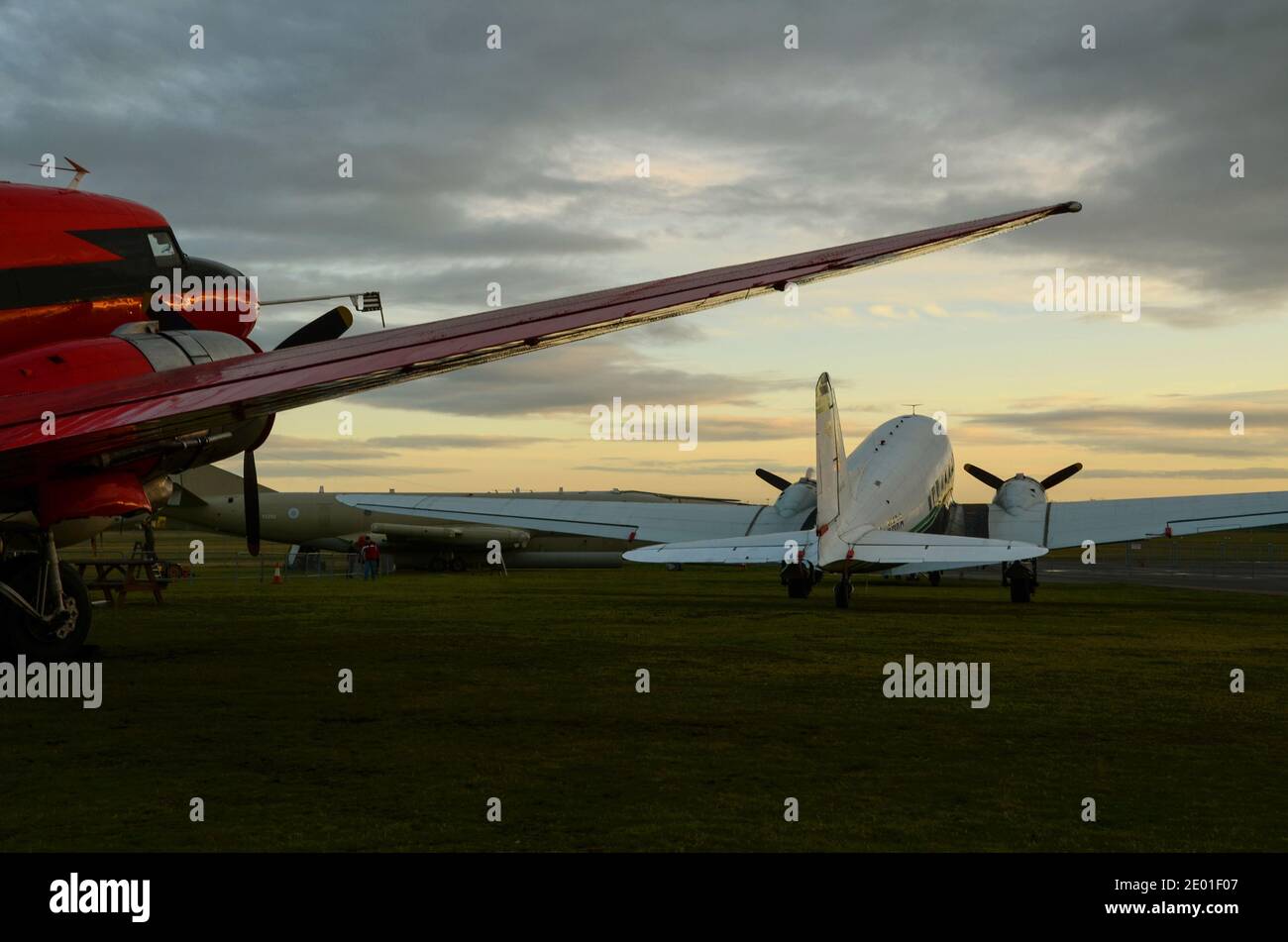 Douglas DC-3s at an event at Airbase, aircraft aviation museum at ...