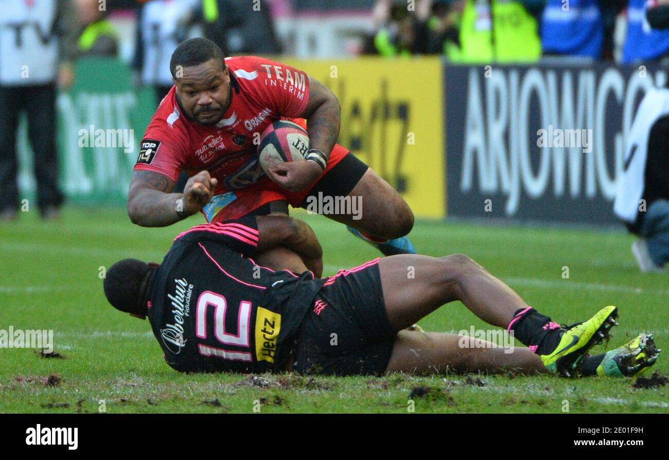 Toulon's Mathieu Bastareaud during Top 14 rugby match Stade Francais vs ...