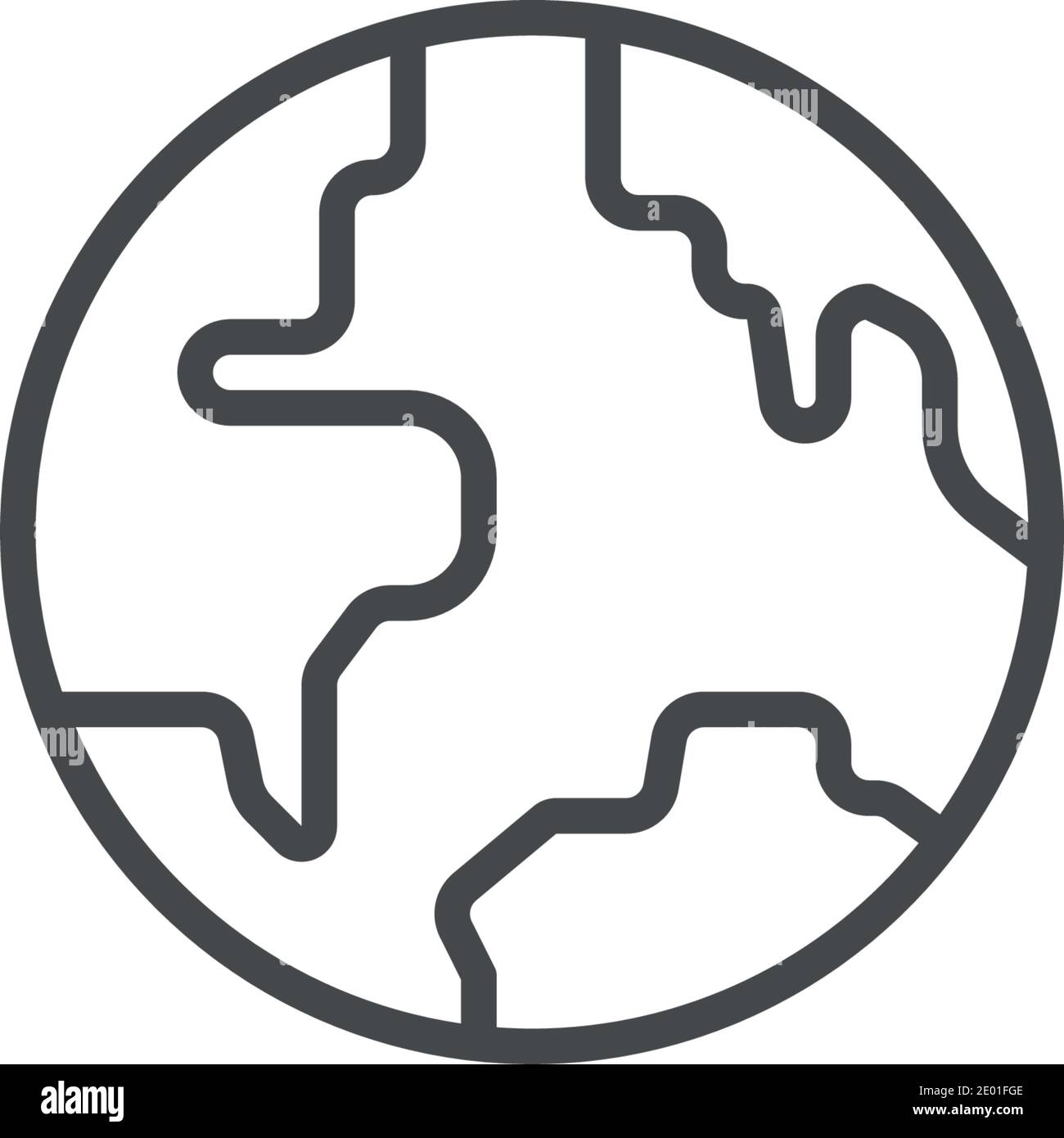 world vector icon modern simple vector illustration Stock Vector Image ...