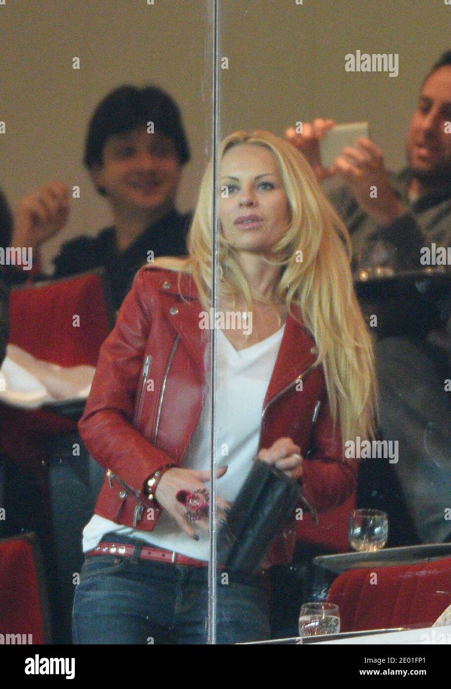 Zlatan Ibrahimovic's wife Helena Sege attending the French First League ...