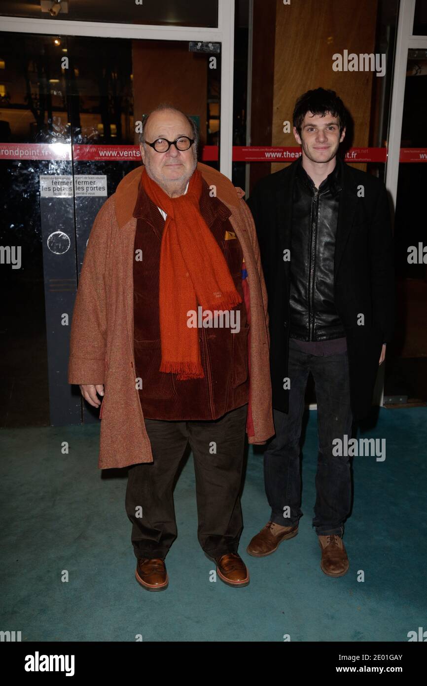 Serge Moati and his son Felix Moati attending 'La culture contre la ...