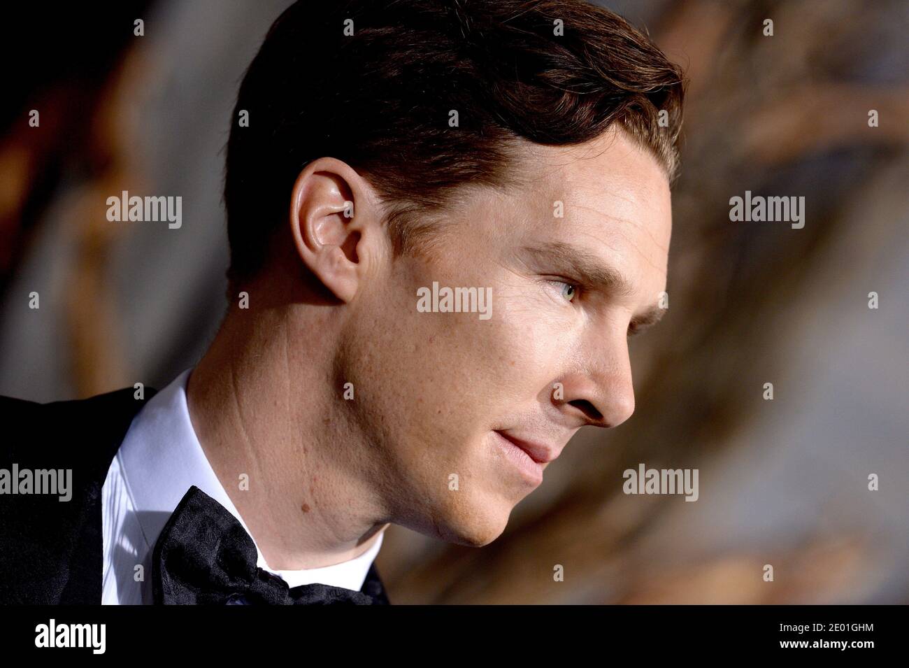 Benedict Cumberbatch attends the premiere of Warner Bros The Hobbit ...