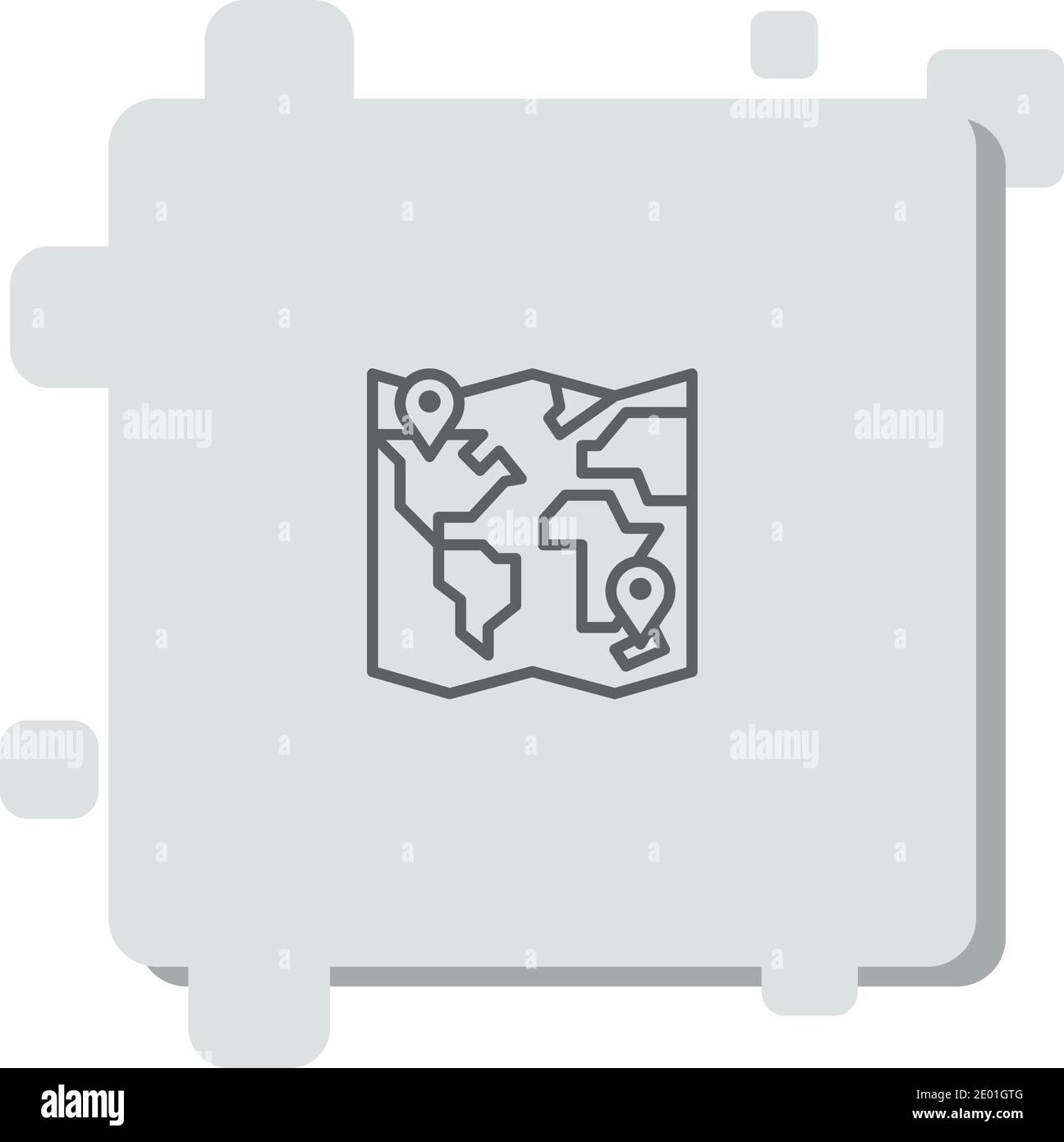 map vector icon modern simple vector illustration Stock Vector Image ...